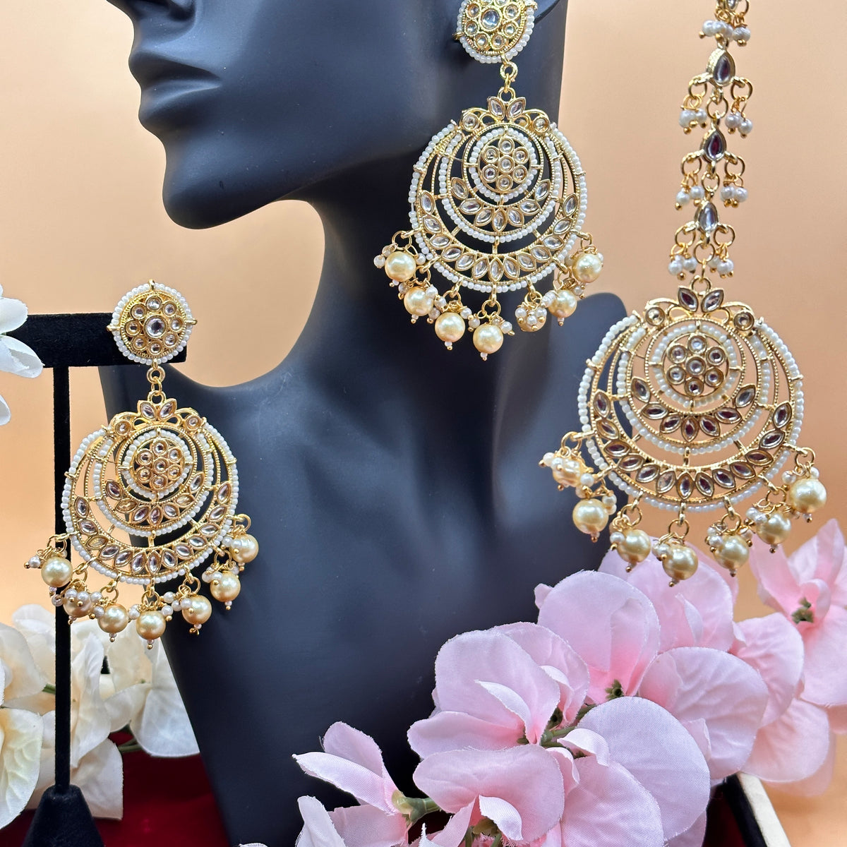 Kundan Golden Tikka Set – Affinity Giya