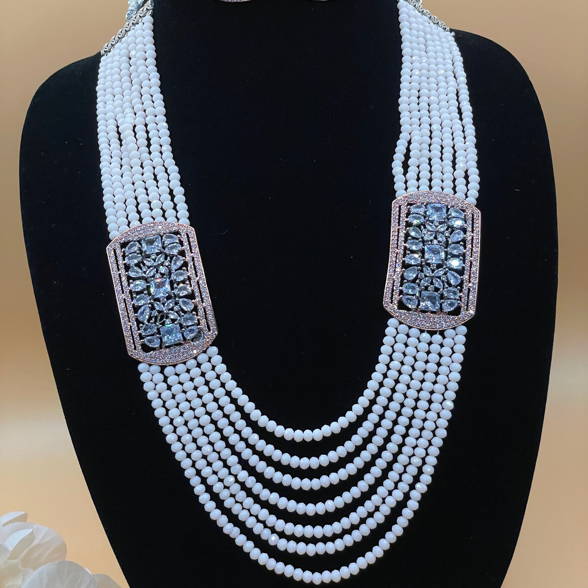 Anupama American Diamond Mala set – Affinity Giya