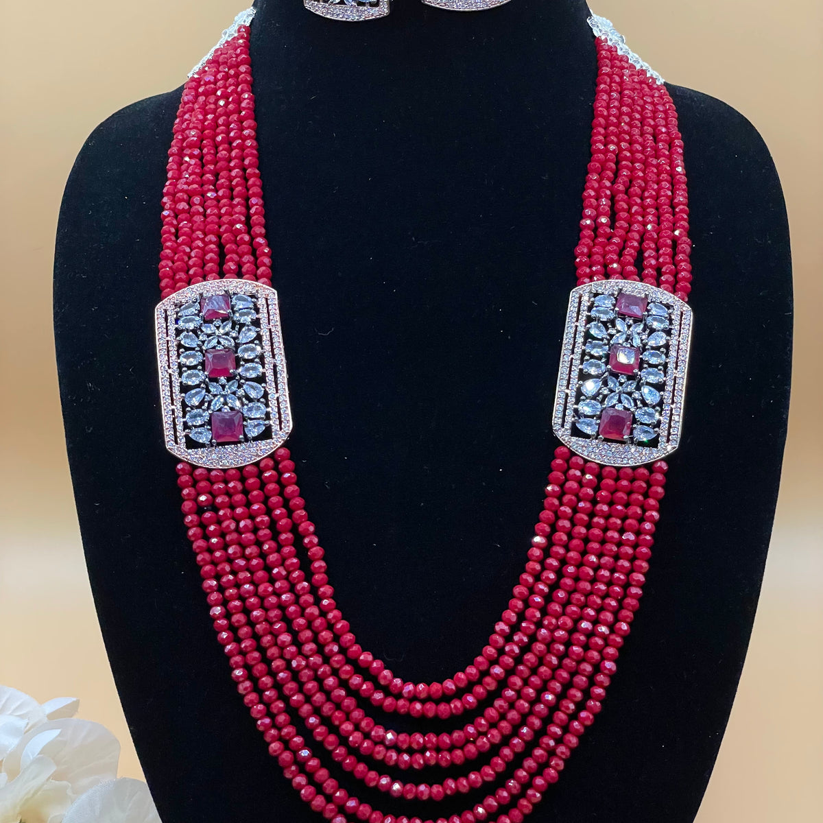 Anupama American Diamond Mala set – Affinity Giya